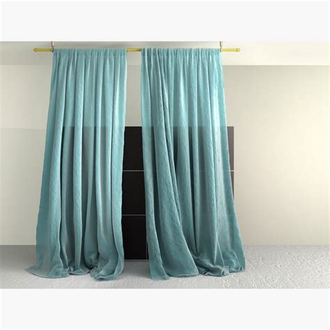 Bohemian Curtains 3dモデル ダウンロード カーテン On