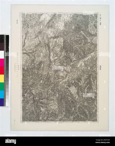 Prozor Cartographic Maps Topographic Maps 1908 Lionel Pincus And
