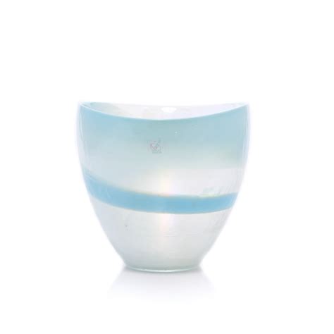 Opalesque Ovoid Bowl By Murano Strauss And Co