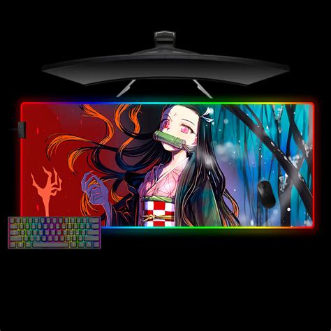 Nezuko Demon Design M Xxl Size Rgb Gaming Mouse Pad Computer Desk Mat Panda Pads Reviews On