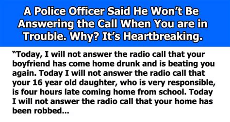 Police Officer Explains Why He Won T Be Answering For Duty In Heartbreaking Letter