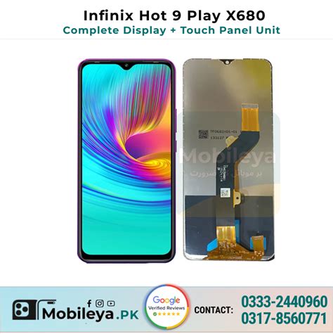 Infinix Hot Play LCD Display Panel With Fitting Mobileya