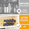 Spaceaid Bamboo Water Bottle Organizer With Labels Kitchen