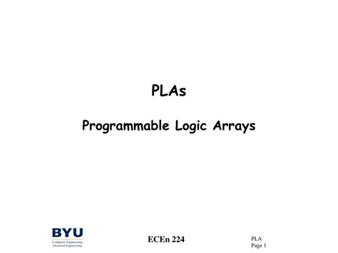 ppt plas programmable logic arrays powerpoint presentation free