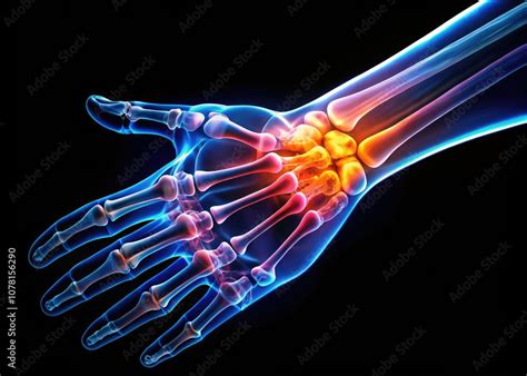 Normal X Ray Reveals A Human Wrist Showcasing Bone And Joint Anatomy Critical For Medical