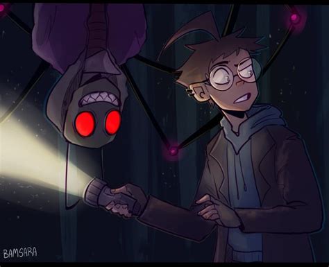 A Cartoon Character Is Shaking Hands With Another Character In The Background And Red Light