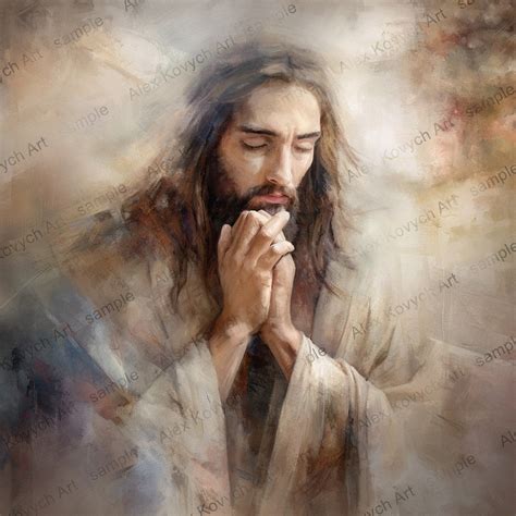 Jesus Praying In The Garden Of Gethsemane