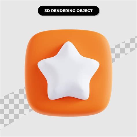 Premium Psd 3d Rendering Of Star User Interface