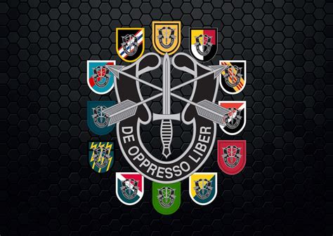 Us Army Special Forces Groups De Oppresso Liber Patch Pin Logo Decal