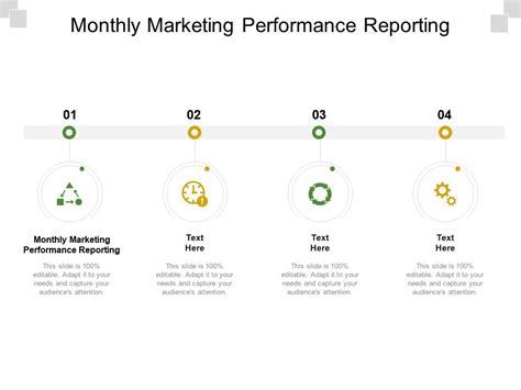 Top 10 Monthly Marketing Performance Report Powerpoint Presentation