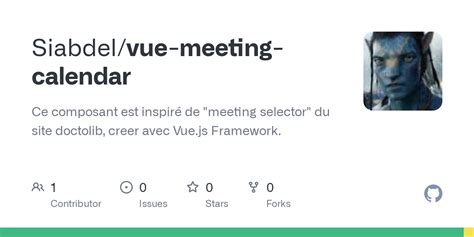 Github Siabdelvue Meeting Calendar Ce Composant Est Inspiré De Meeting Selector Du Site