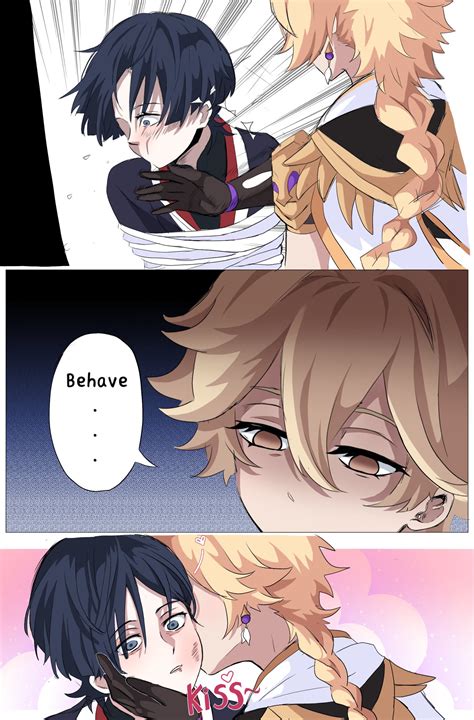 Aether And Scaramouche Genshin Impact Drawn By Julydelic Danbooru