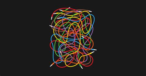 Modular Synth Patch Cables Synthesizer T Shirt Teepublic