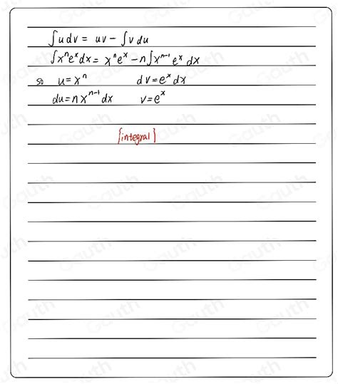 Solved Derive The Formula By Using Integration By Parts On The Left