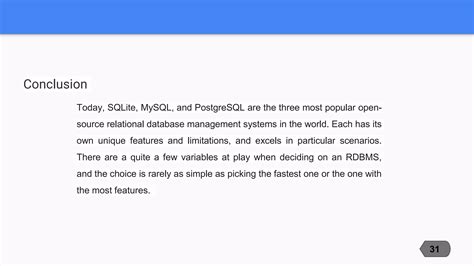 Relational Rdbms Mysql Postgresql And Sql Server Pptx