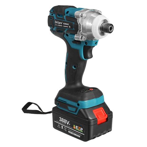 Drillpro 무선 브러시리스 전기 스크루 드라이버 마키타 18v 배터리용 14 인치 전동 공구 드릴 드라이버 및 Led