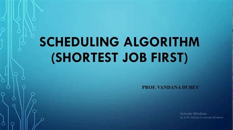 Shortest Job First Cpu Scheduling Algorithm Youtube