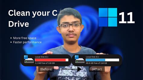 How To Clean C Drive In Windows 11 Tutorial Youtube