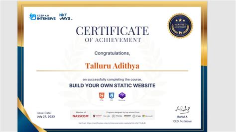 adithya talluru on linkedin nxtwave nxtwave ccbp sashankgujjulasir