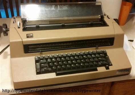 1982 IBM Correcting Selectric III On The Typewriter Database
