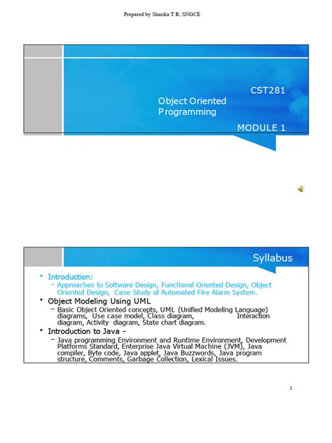 Module 1 Part 1 Pdf Use Case Inheritance Object Oriented