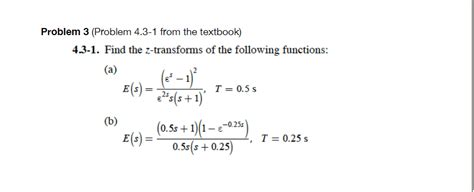 problem 3 problem 4 3 1 from the textbook 4 3 1