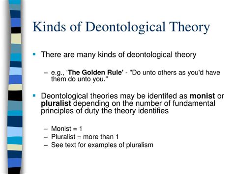 Deontological Approach