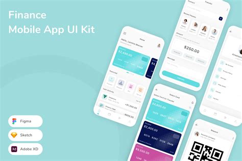 Finance Mobile App Ui Kit Ui Kits And Libraries ~ Creative Market