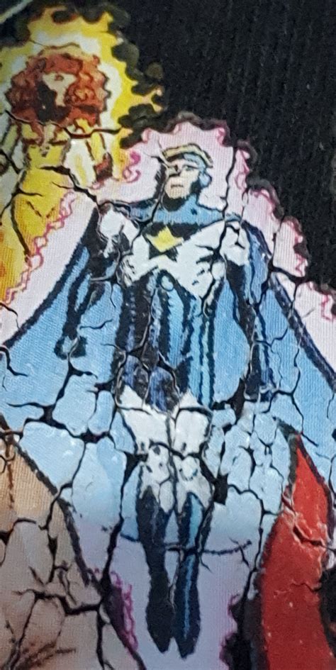 can anyone tell me who this blonde marvel character is on my t shirt