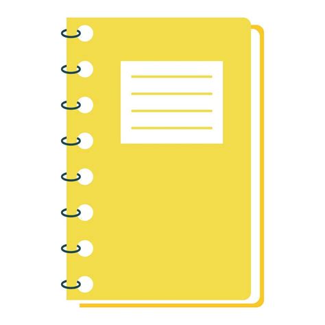 School Spiral Notebook Icon Vector Flat Illustration 27383475 Vector