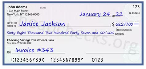 How To Write A Check For 68247 Dollars Cheap Checks