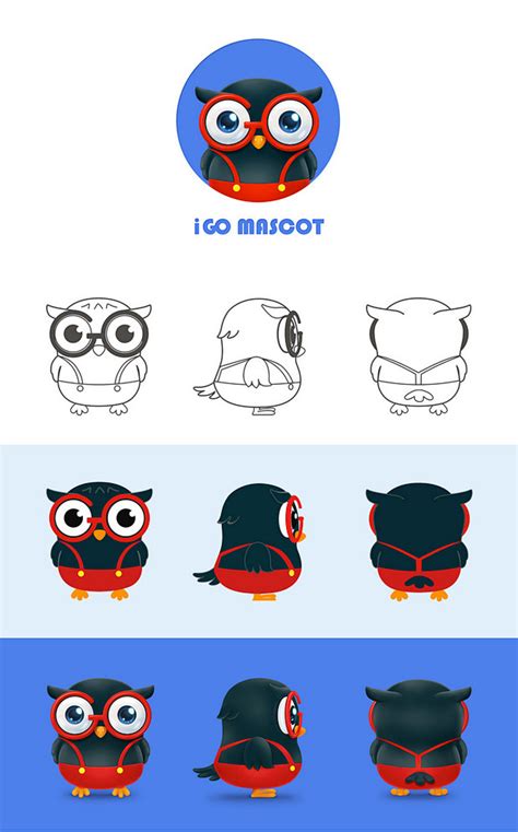 爱购2 0品牌升级 猫头鹰 暖雀网 吉祥物设计 Ip设计 卡通形象设计 卡通品牌设计专业平台图片 Ip图片素材 花瓣网