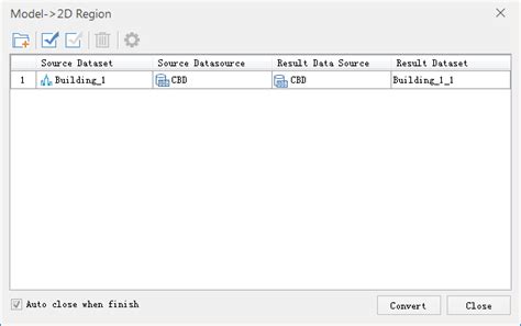 Convert Model Data To 2d Polygon Data