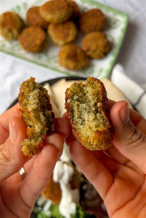 Oven Baked Falafel Crispy Outside Tender Inside The Spice Girl Kitchen