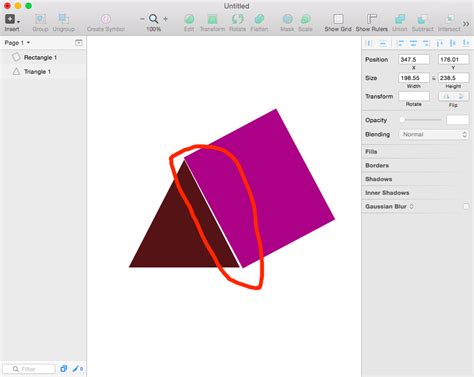 Vector Snapping 2 Objects Together In Sketch 3 Graphic Design Stack