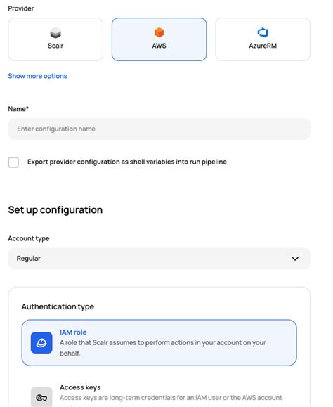 provider configurations