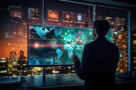 Data Visualization Technology For Analyzing Information With Machine