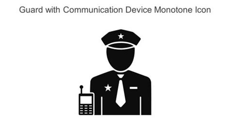 Guard Communication Icon Powerpoint Presentation And Slides Ppt Slide Slideteam