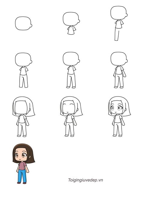 Cách Vẽ Quần Áo Chibi Đáng Yêu Cho Nhân Vật Của Bạn