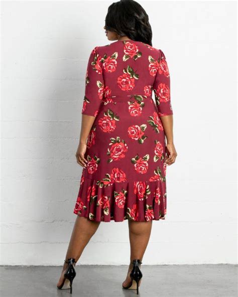 Flirty Flounce Wrap Dress