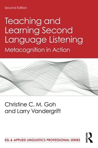 Teaching Et Learning Seconde Language Listening Metacognition En Action Esl Eur 68 25