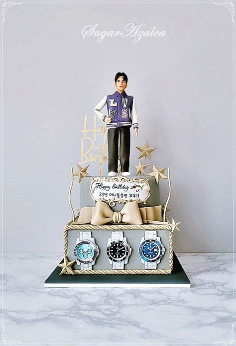 남자친구생일케이크 슈가케이크 커스텀케이크 슈가크래프트케이크 네이버 블로그
