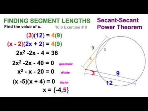 Tangent And Secant Segments Lesson Plan