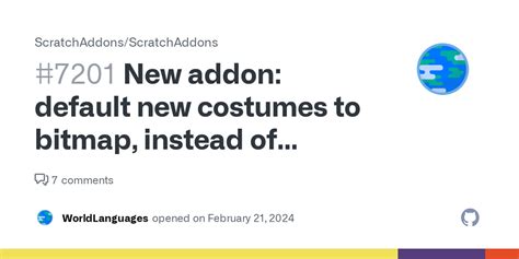New Addon Default New Costumes To Bitmap Instead Of Vector · Issue