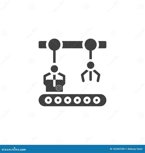 Assembly Automatic Production Vector Icon Stock Vector Illustration