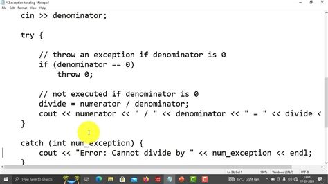 12 Write A C Program To Demonstrate Exception Handling Youtube