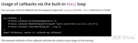 Keras Modelfit参数详解keras回调函数earlystopping 知乎