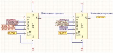 Two Daisy Chained 74hc165 Outputs Are Noisy As If They Were Floating