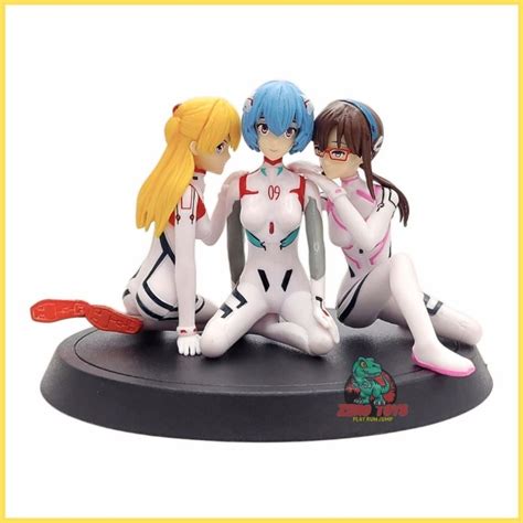 Jual Action Figure Neon Genesis Evangelion Asuka Rei Mari 3pcs Shopee