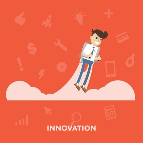 혁신 일러스트레이션 프리미엄 벡터